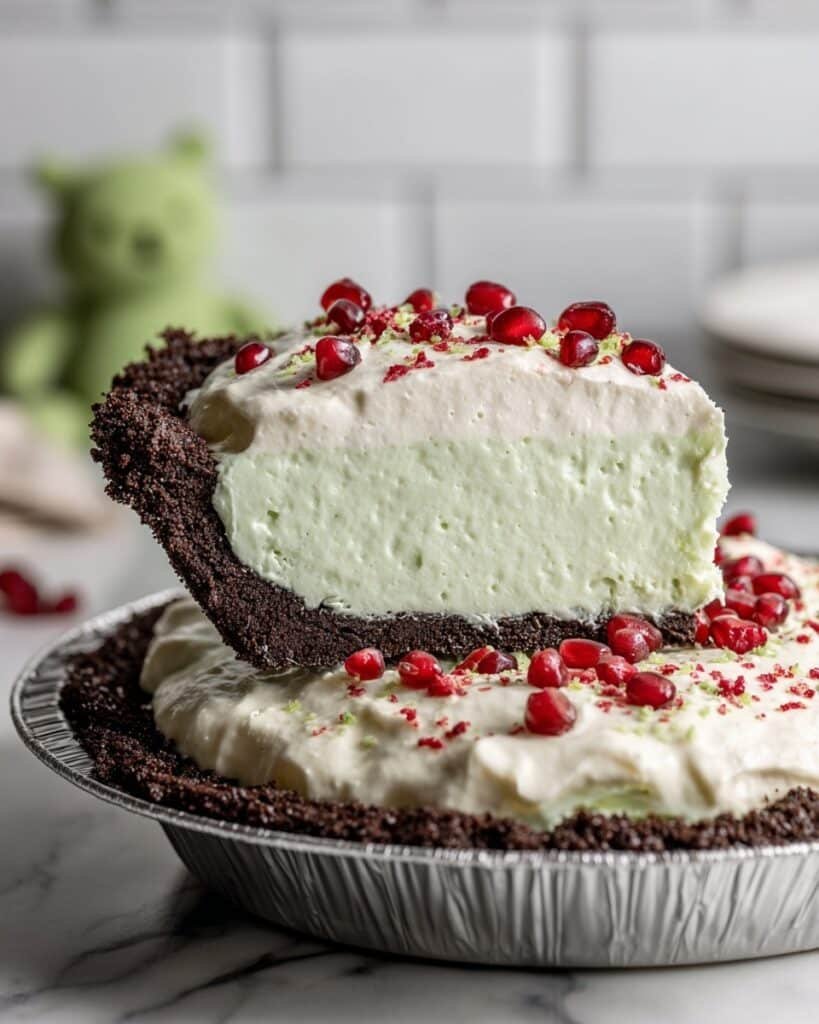 No Bake Grinch Pie Recipe - AlinaCooks